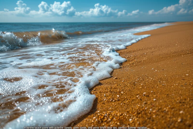 The Ocean is Calm and the Waves are Small Stock Photo - Image of waves ...
