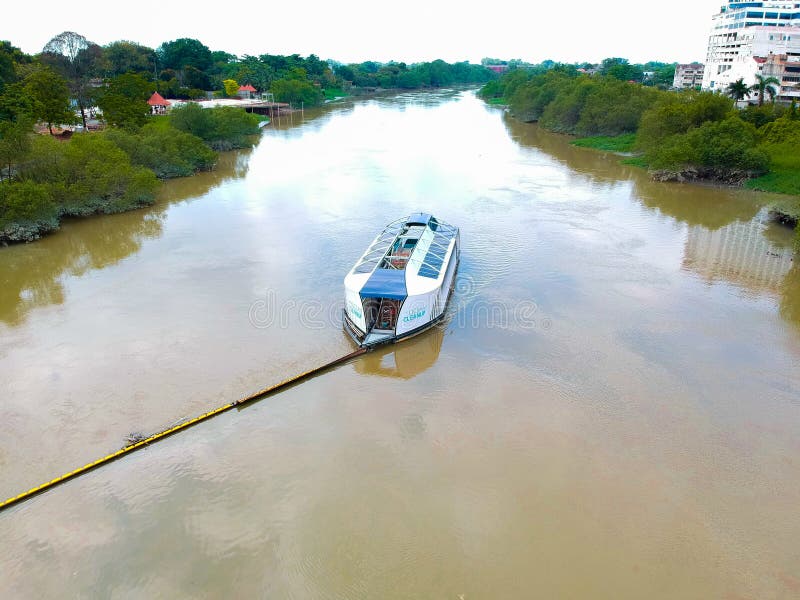 The Ocean Clean Up Project editorial stock image. Image of canoe ...