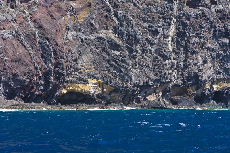 Ocean cliffs stock image. Image of blue, volcanic, scene - 6992441