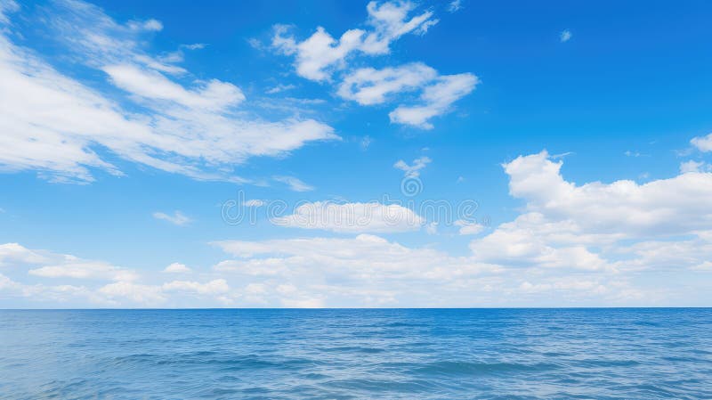 Ocean cloud shapes stock illustration. Illustration of vast - 383473297
