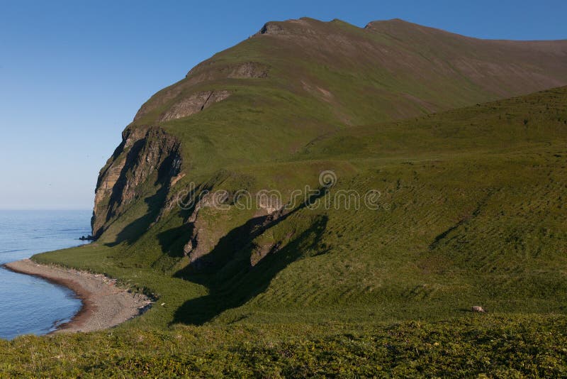 Ocean Coast, Commander Islands Stock Photo - Image of beautiful, view ...
