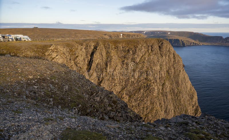 Ocean Coast with High Stone Cliffs Stock Image - Image of cliffs ...
