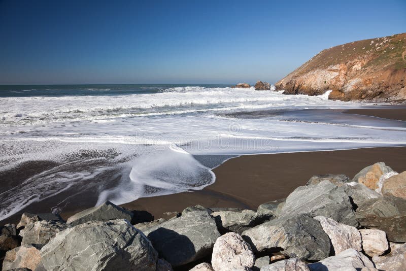 Ocean coastline landscape. stock photo. Image of vacation - 17834272