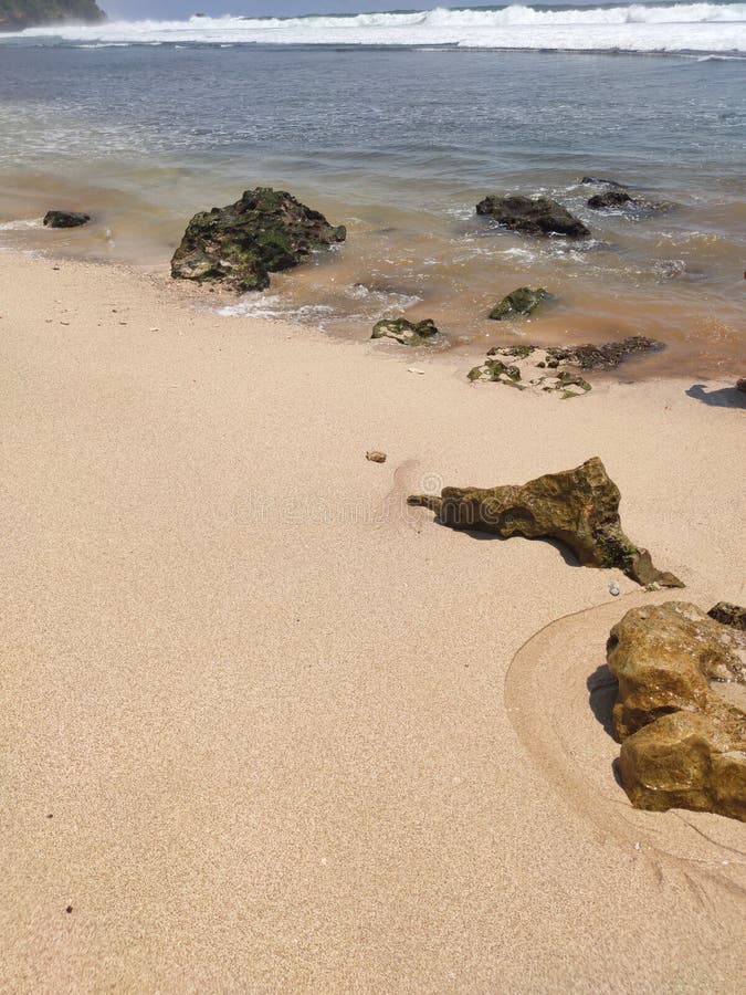 Ocean, Coral Reef, and Sand in the Sea Stock Photo - Image of reef ...
