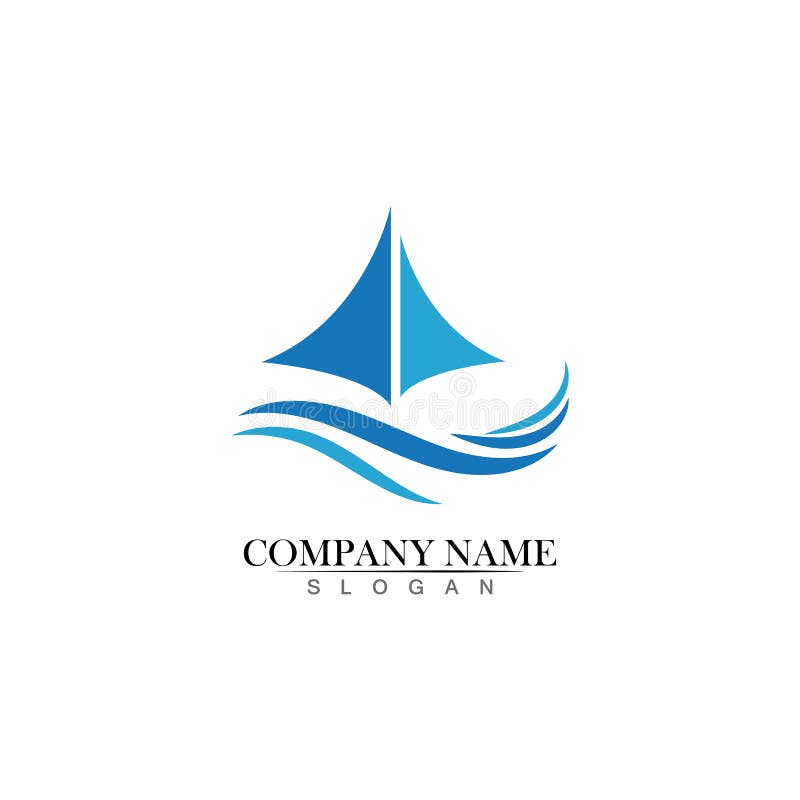 Ocean Cruise Liner Ship Silhouette Simple Linear Logo. Stock Vector ...