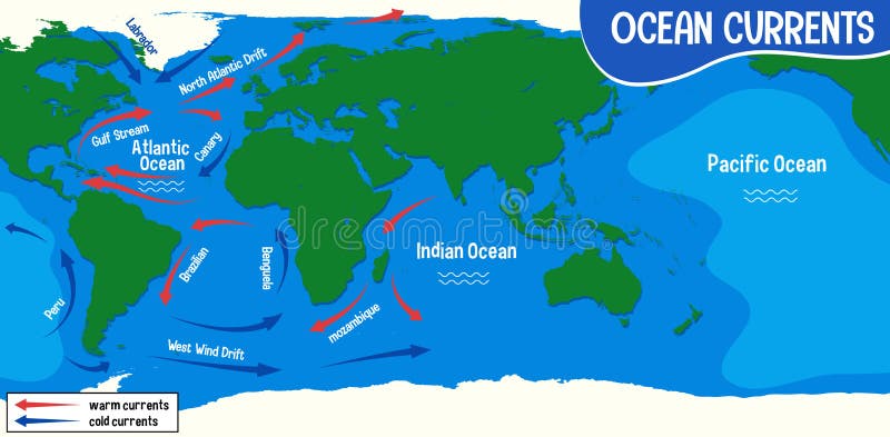 Ocean Currents Map Stock Illustrations – 34 Ocean Currents Map Stock ...