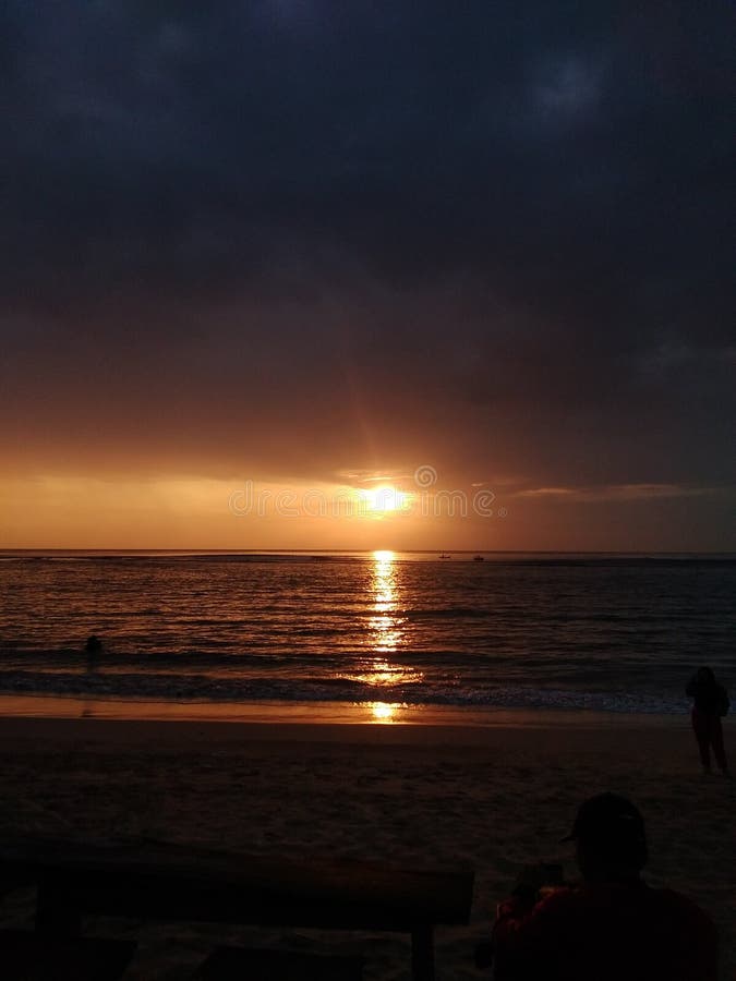 Ocean dark view stock image. Image of dusk, dawn, coast - 272615601