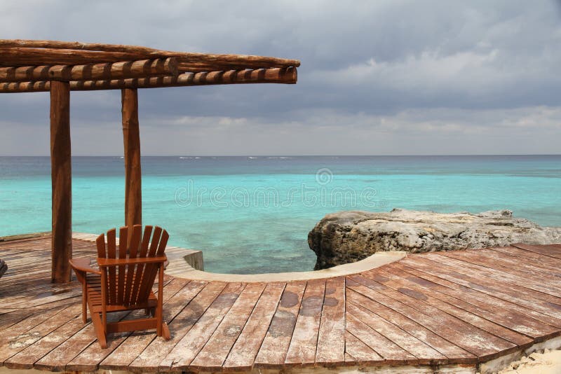 Ocean deck stock photo. Image of deck, water, rocks, blue - 29367582