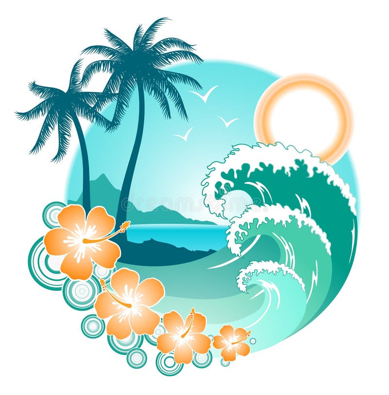 Ocean design stock illustration. Illustration of graphic - 2809338