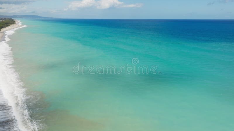 Ocean with Different Shades of Blue in Summer Stock Video - Video of ...