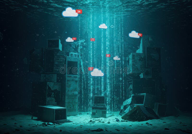 An Ocean of Digital Garbage, Overflowing with Data Fragments and an ...