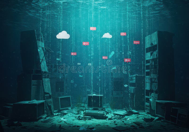 An Ocean of Digital Garbage, Overflowing with Data Fragments and an ...