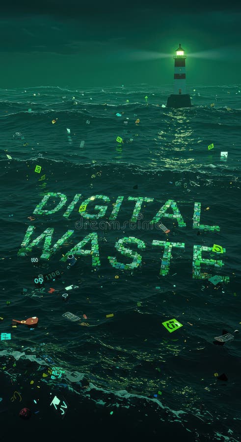 An Ocean of Digital Garbage, Overflowing with Data Fragments and an ...