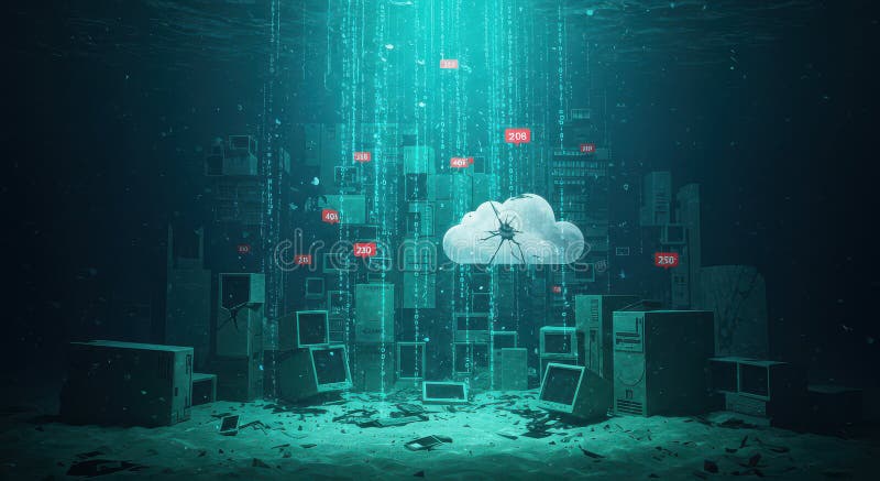 An Ocean of Digital Garbage, Overflowing with Data Fragments and an ...