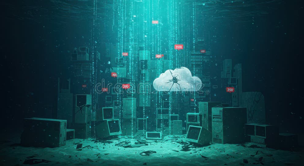 An Ocean of Digital Garbage, Overflowing with Data Fragments and an ...