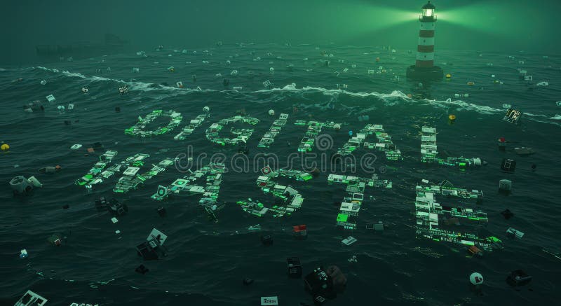 An Ocean of Digital Garbage, Overflowing with Data Fragments and an ...