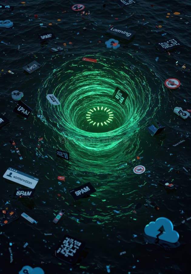 An Ocean of Digital Garbage, Overflowing with Data Fragments and an ...