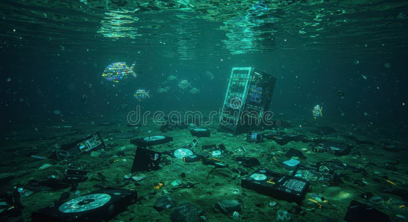 An Ocean of Digital Garbage, Overflowing with Data Fragments and an ...