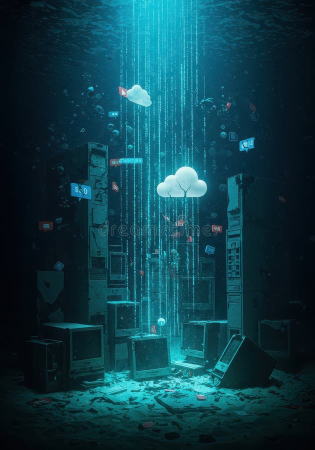 An Ocean of Digital Garbage, Overflowing with Data Fragments and an ...