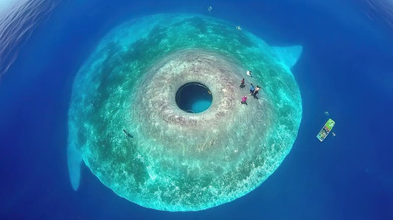 Divers Explore the Underwater World Under the Sun. Generative AI Stock ...