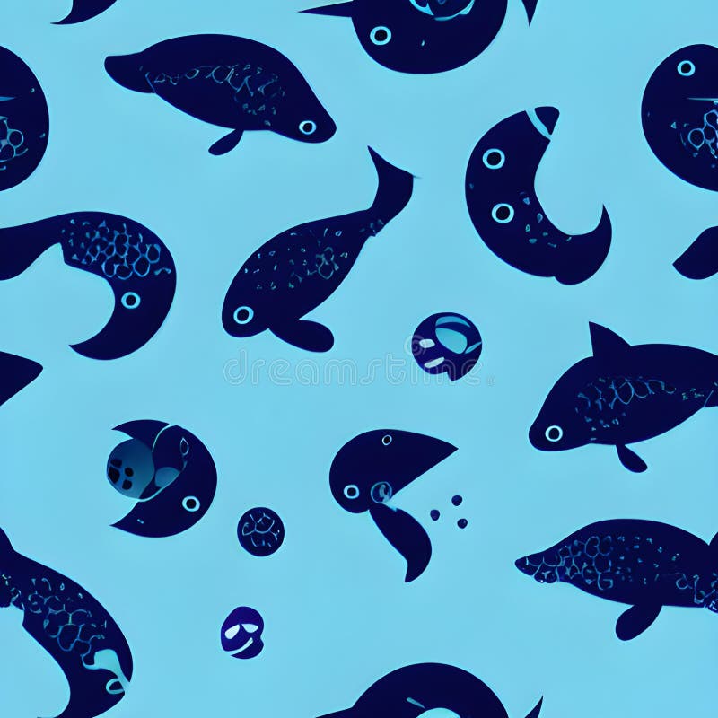 Ocean Draw Random Background, Underwater, Abstract Element Pattern ...