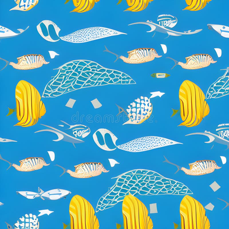 Ocean Draw Random Background, Underwater, Abstract Element Pattern ...