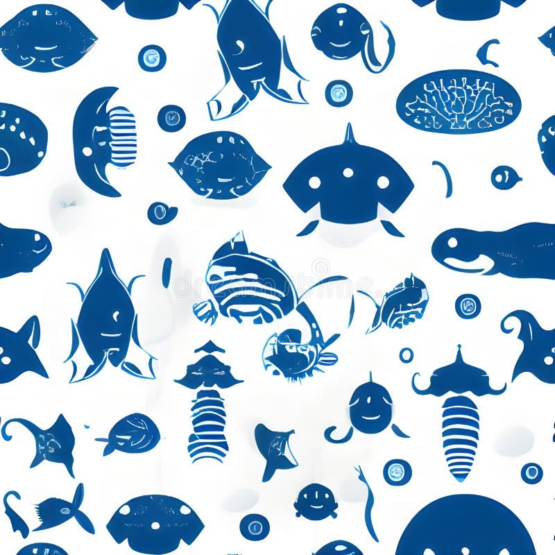 Ocean Draw Random Background, Underwater, Abstract Element Pattern ...