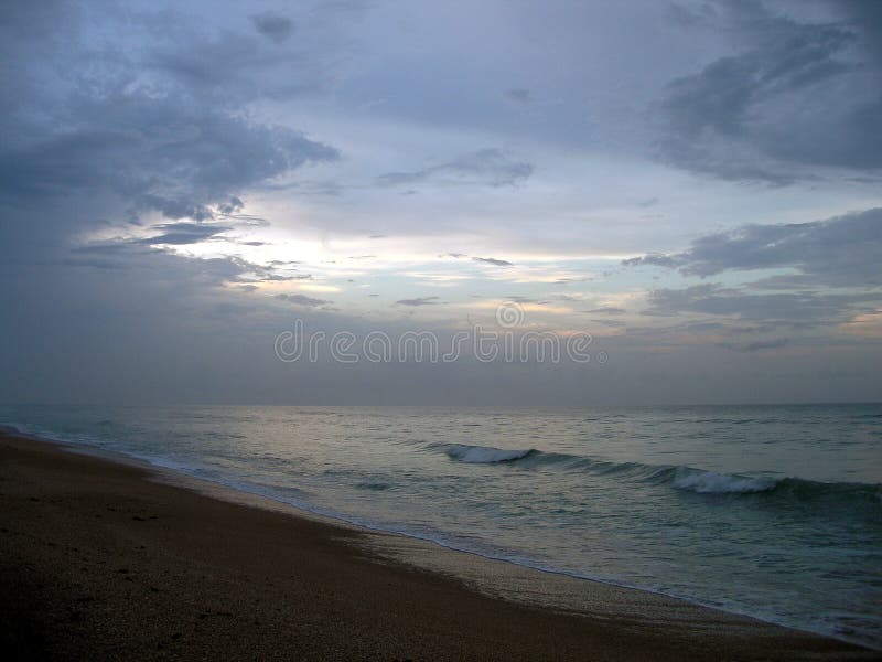 The Ocean at Dusk stock image. Image of fading, rising - 200307