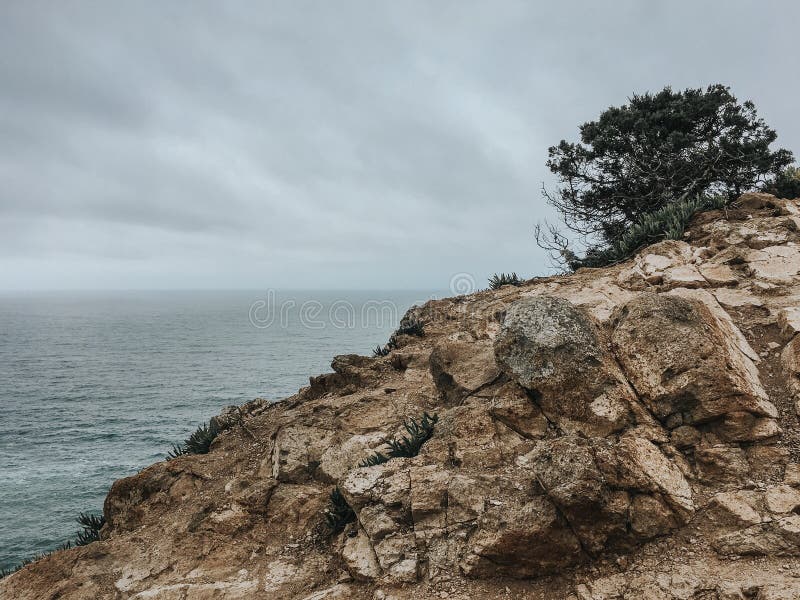 Ocean stock photo. Image of rock, sand, landscape, ocean - 153515624