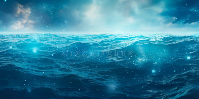 Ocean Filled with Stars and Planets, Where Constellations Mirror the ...