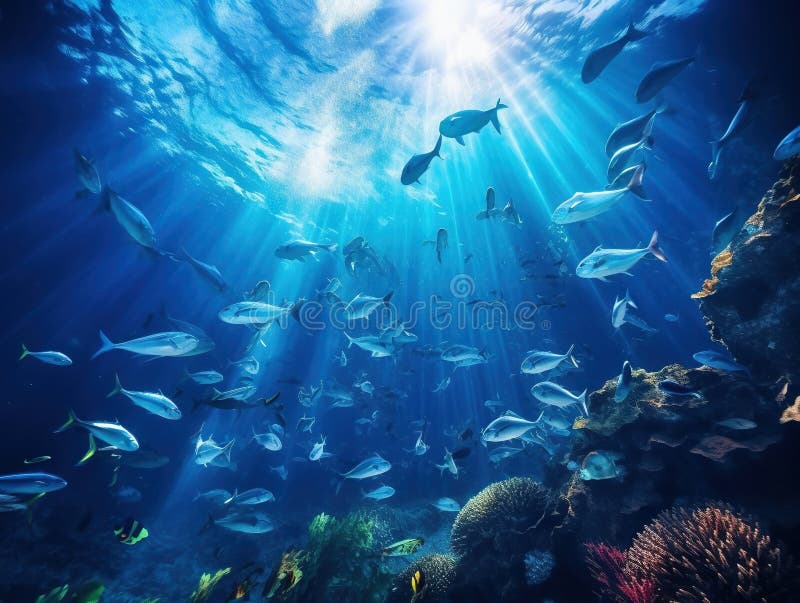 Ocean Fish Made with Generative AI Illustration Stock Illustration ...