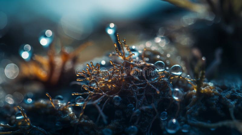 Ocean floor ai generated stock illustration. Illustration of macro ...