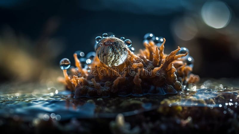 Ocean floor ai generated stock illustration. Illustration of ocean ...