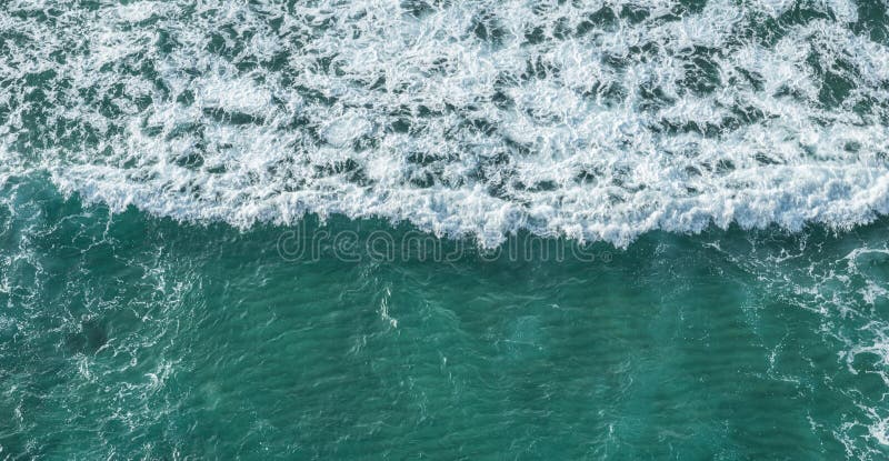 Ocean Foamy Pattern on Water Surface. Top View Stock Photo - Image of ...