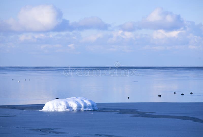 Ocean freezing to ice stock image. Image of scenics, calm - 39356009