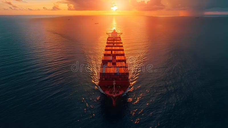 Ocean Freight Shipping Services for Import Export Logistics. Concept ...