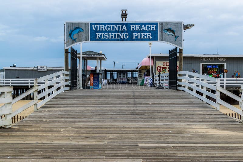 Ocean Front in Virginia Beach, Virginia during a Warm Fall Day ...