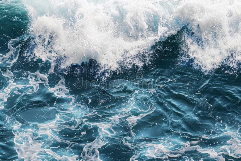 The Ocean is Full of White Foam and Waves Stock Image - Image of ripple ...