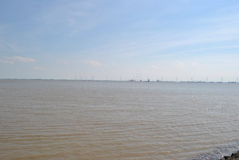 Ocean Gleaming Under the Blue Sky Stock Image - Image of wallpapers ...