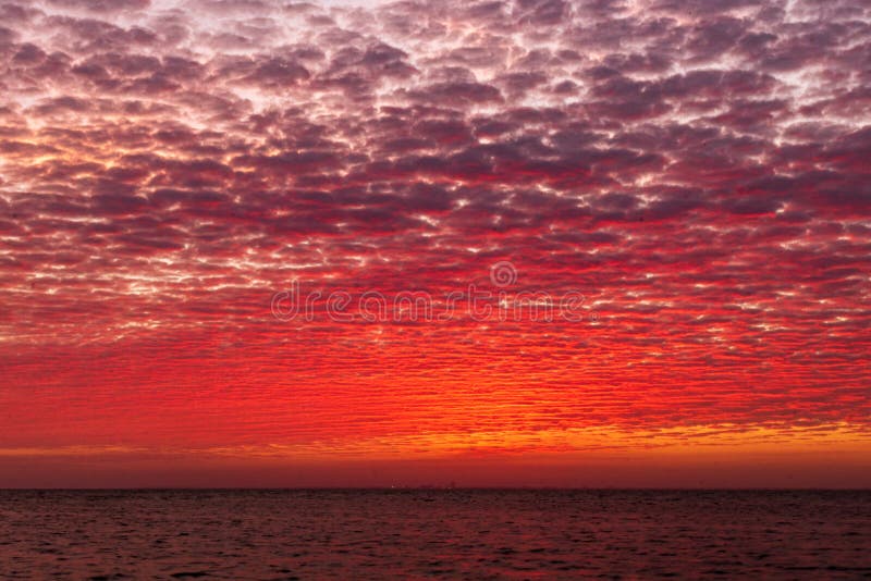 Ocean Gleaming Under the Orange Sunset - Great for Wallpapers Stock ...