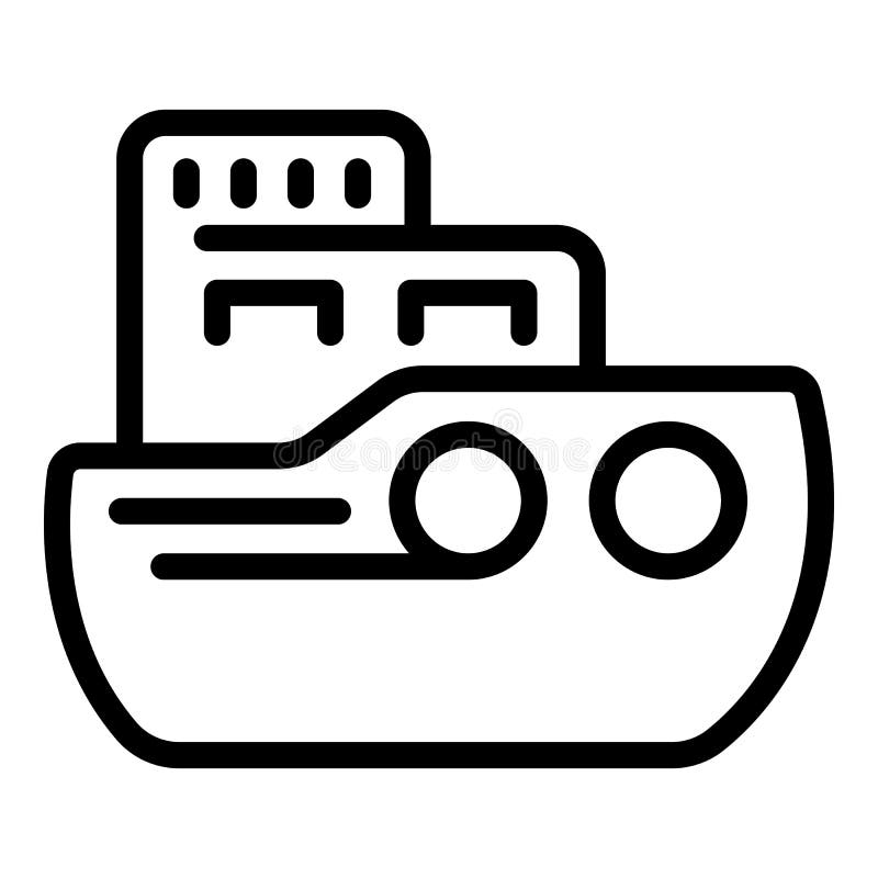 Ocean Guard Icon Outline Vector. Ship Rescue Stock Vector ...