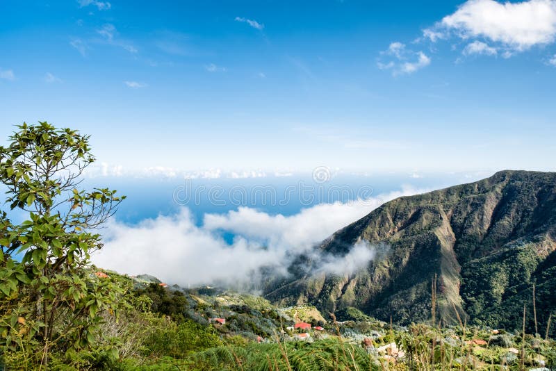 Ocean High View with Clouds from Galipan Stock Image - Image of life ...