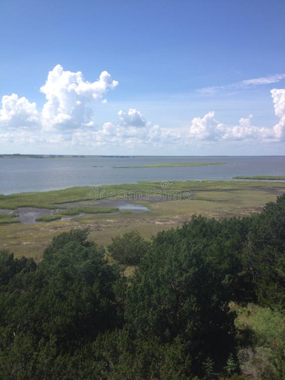 Ocean inlet stock image. Image of inlet, beautiful, flat - 45147481