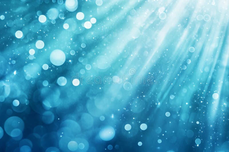 Soft Blue Gradient Background with Sparkling Light Evokes a Serene ...