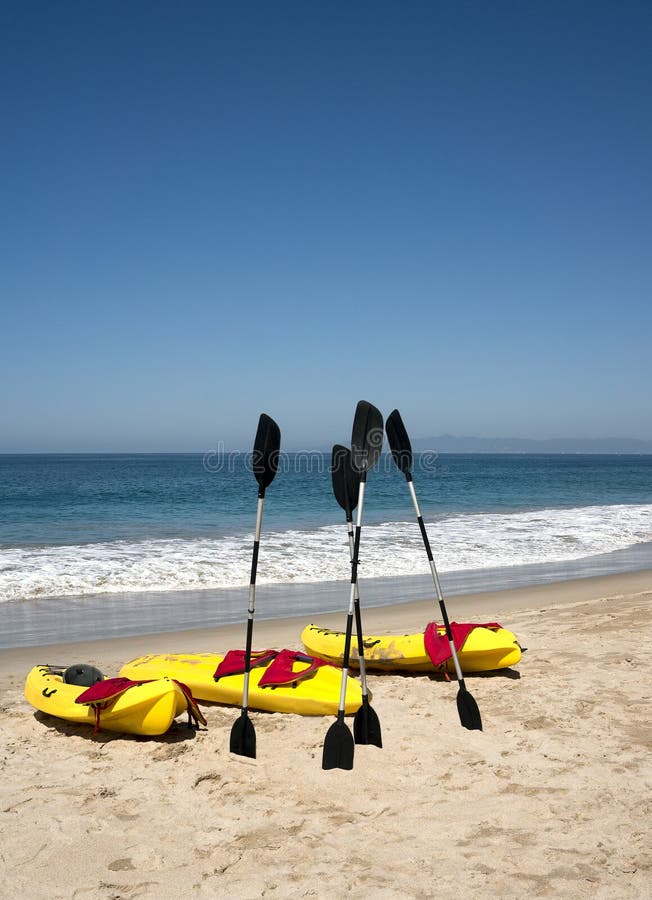Ocean Kayaks Beach Surf stock image. Image of ocean, vallarta - 39222295