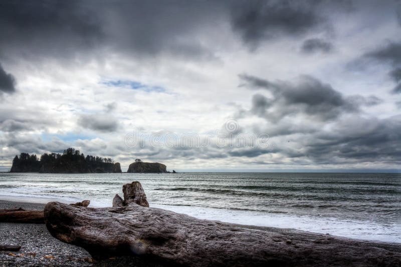 Ocean Landscape at the Coast of Northwest Pacific Stock Photo - Image ...