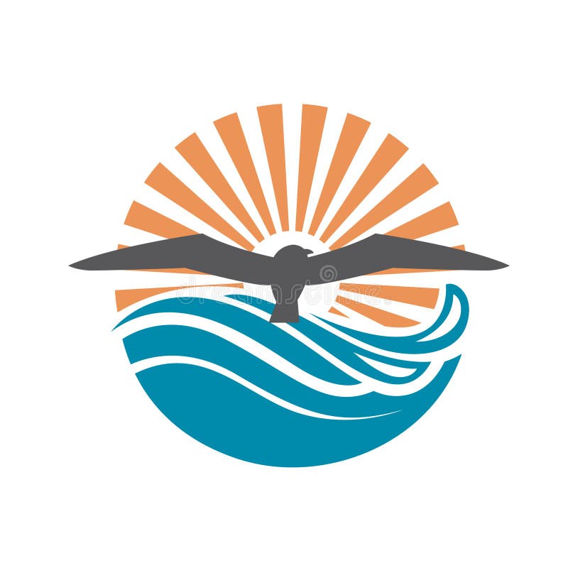 Ocean logo design stock vector. Illustration of shape - 89335869