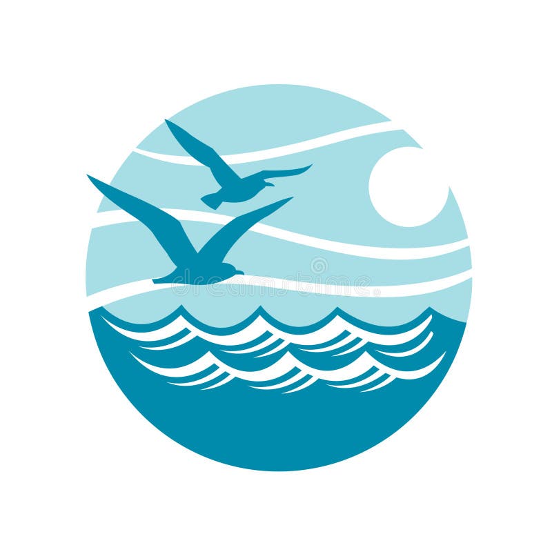 Ocean logo design stock vector. Illustration of river - 89336021