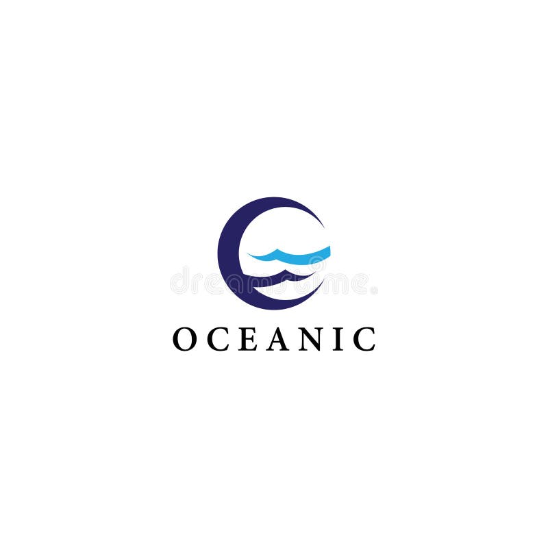 Ocean logo vector stock illustration. Illustration of ornament - 189163144