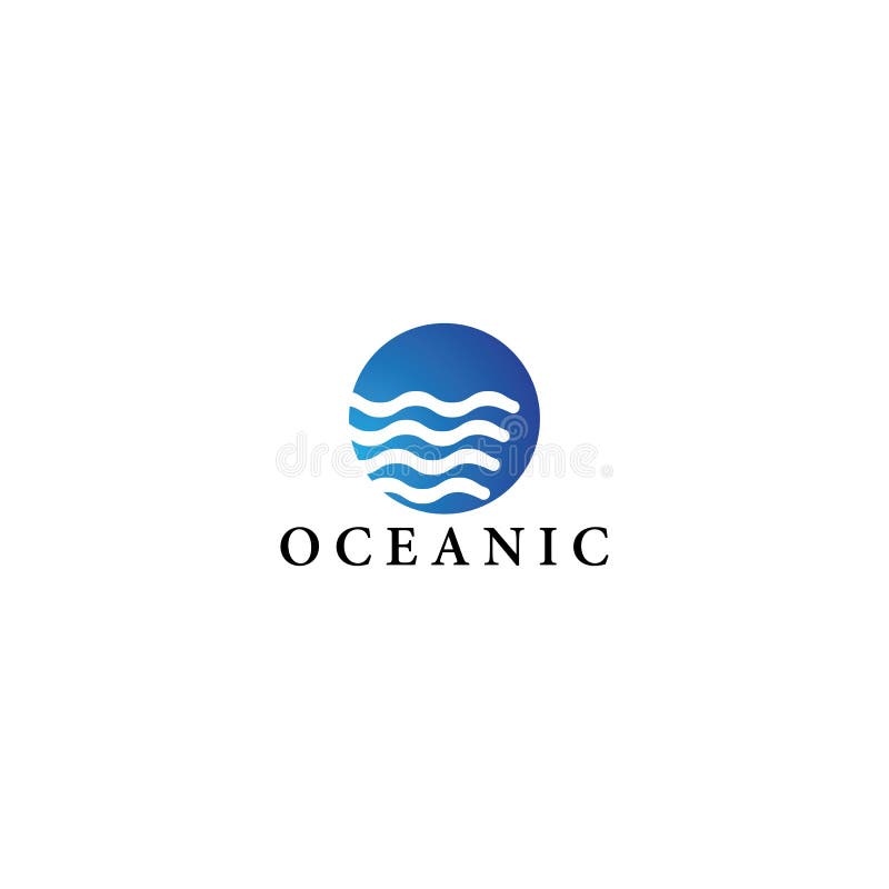 Ocean logo vector stock illustration. Illustration of ripple - 189163153